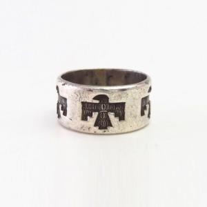 INDIAN JEWELRY LEATHER ARTS&CRAFTS Tah'bah TRADERS / Vtg 【BELL TRADING POST】 Thunderbird Silver ...